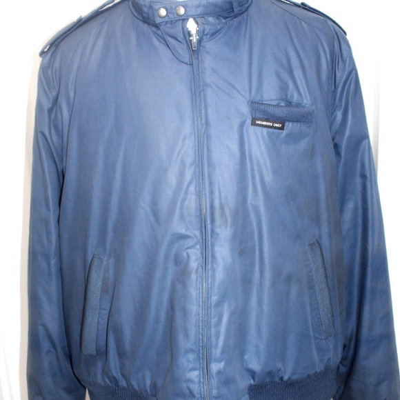 Members Only | Jackets & Coats | Vintage Members Only Padded Blue Cafe ...